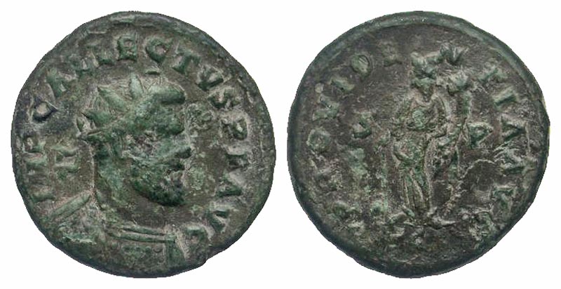 Allectus. Romano-British Emperor, A.D. 293-296. AE antoninianus ...