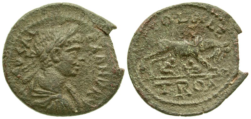 Troas, Alexandria Troas. Severus Alexander. A.D. 222-235. AE 25. Ex ...