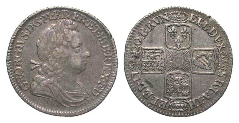 British, House of Hanover. George I. 1714-1727. AR shilling. London ...