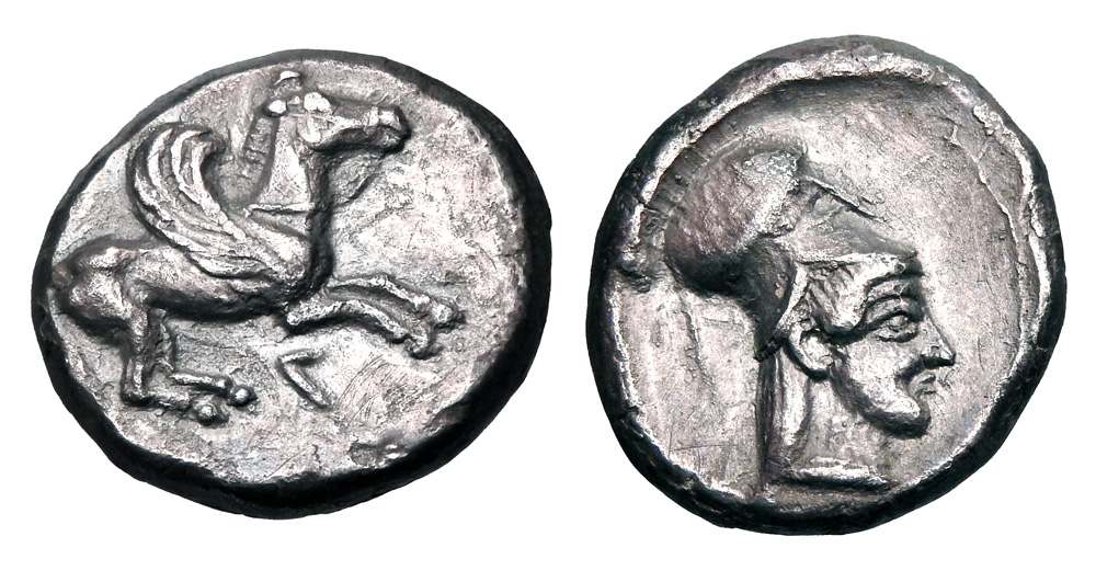 AKARNANIA, Leukas. 490-460 BC. AR Stater. Rare early issue. - Agora ...